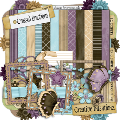 Creative Intentionz: Crossed Emotions Scrap Kit Now FREE